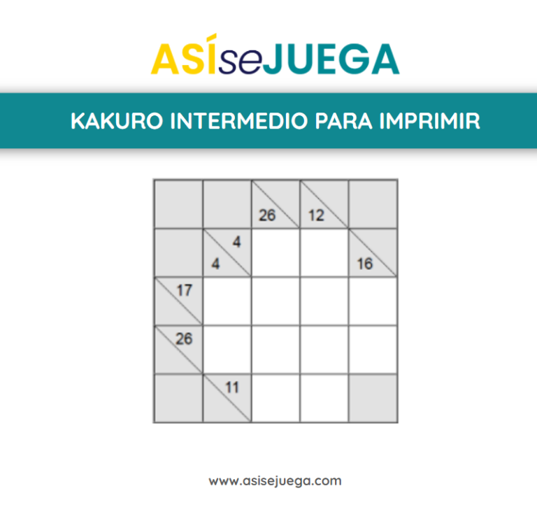 Cómo se juega el Kakuro >> Estrategias para Ganar!